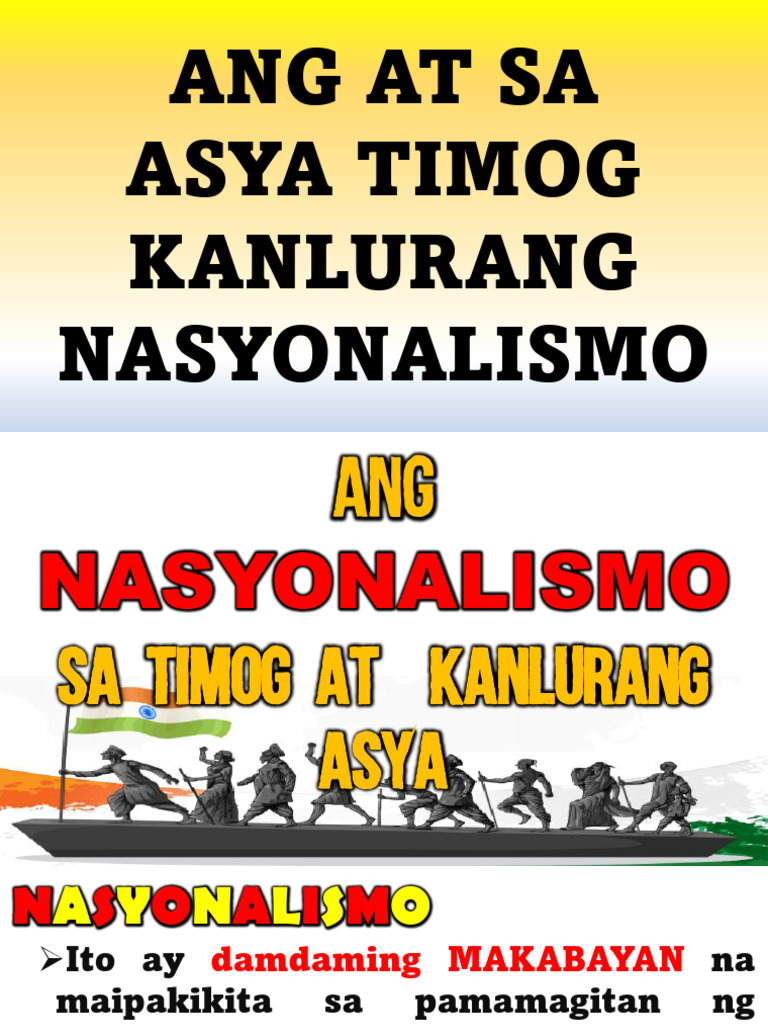 Third Grading - Nasyonalismo Sa Kanluran at Timog Asya | PDF