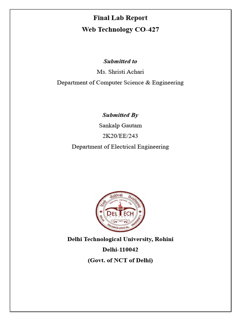 Web Technology File Stucleaner | PDF | Html Element | Hyperlink