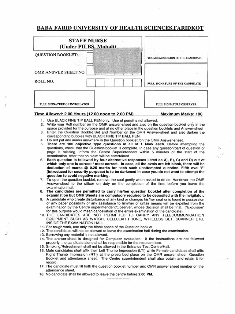 Staff Nurse | PDF