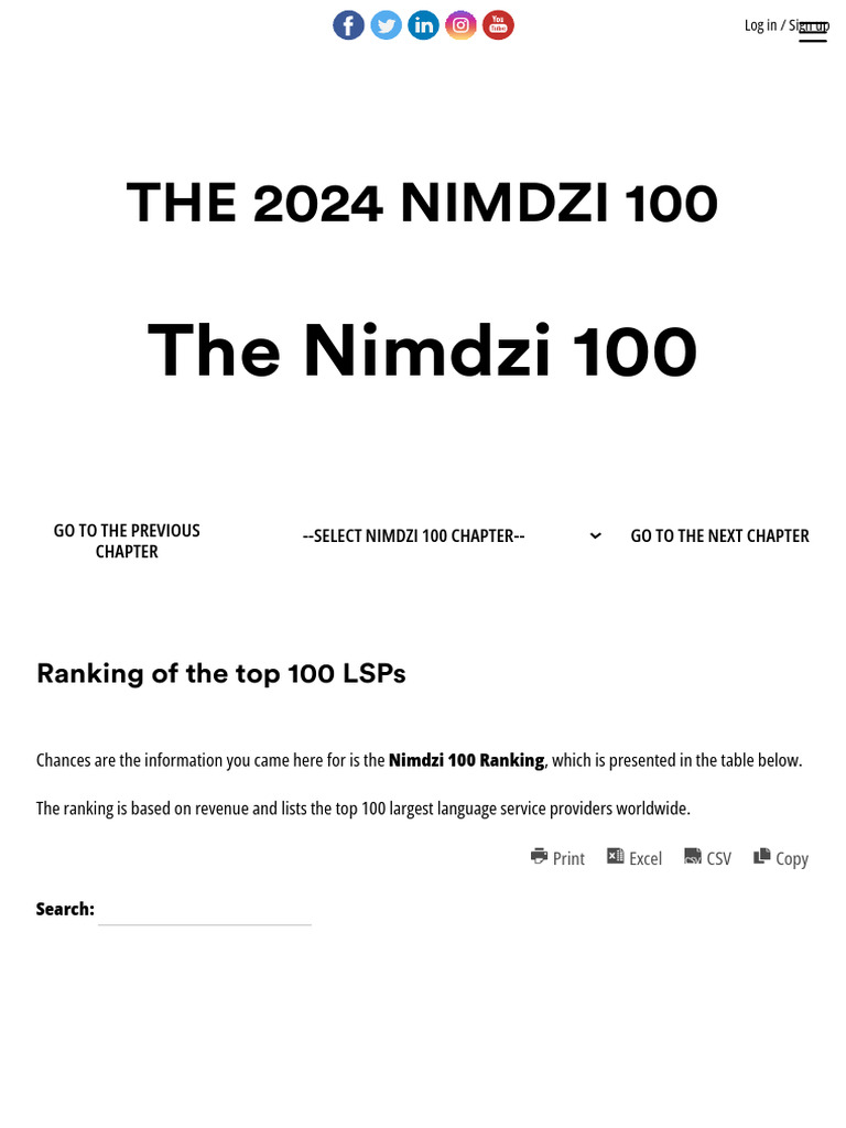 The Nimdzi 100 Language Services Research, Consulting, and Professional ...
