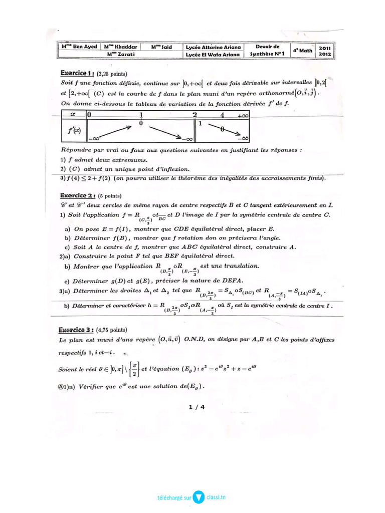 DVR de Synthése n1 | PDF