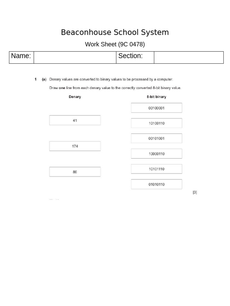 Computer Science (Binary - Hexadecimal System) | PDF Computer Science (Binary - Hexadecimal System) | PDF