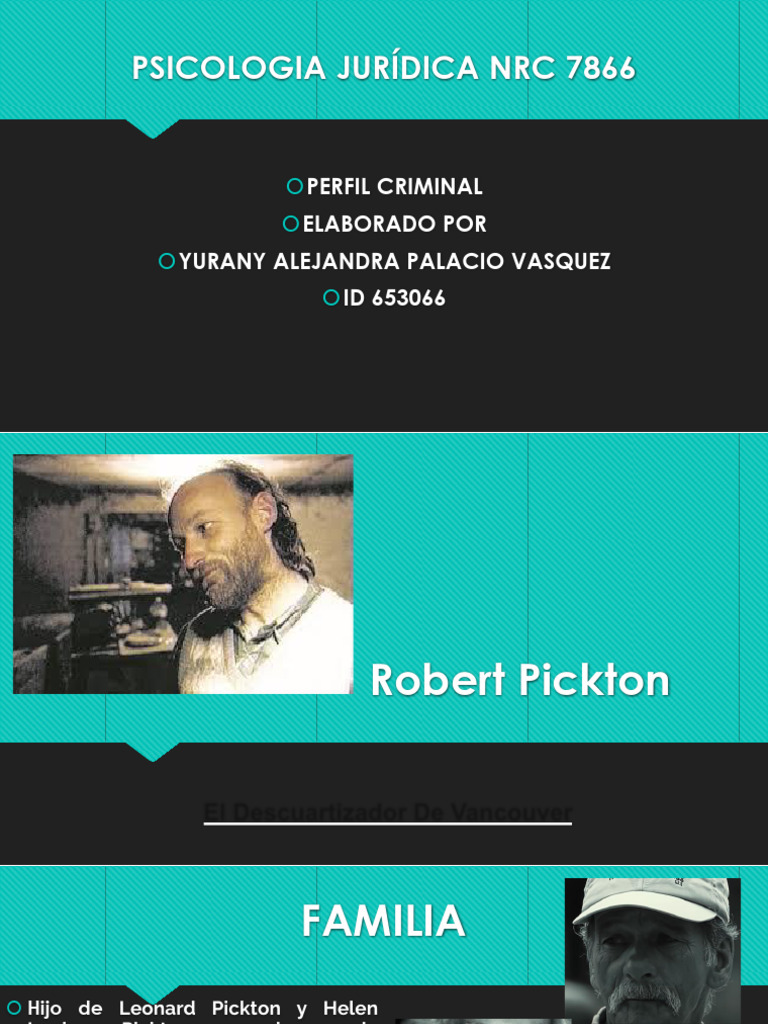 Perfil Criminal Robert Pickton | PDF | Asesino en serie | Crímenes