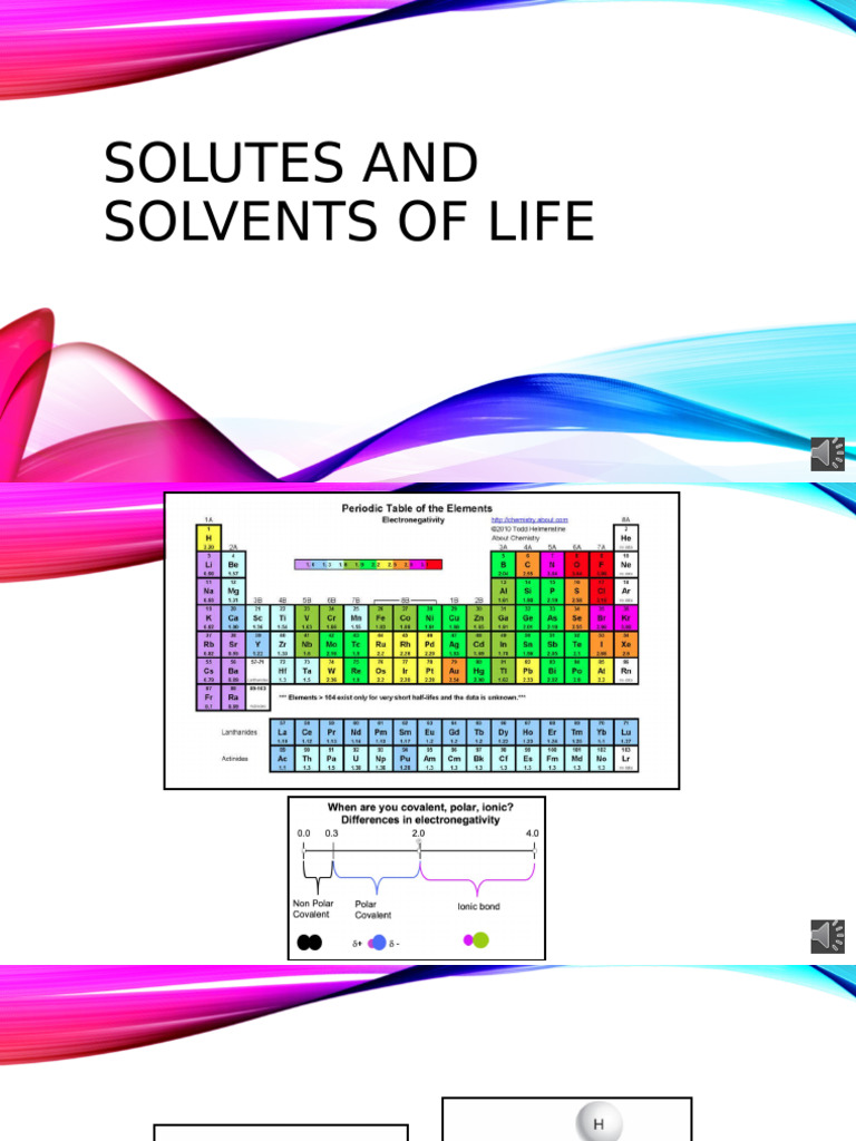 Unit 1 - Solutes and Solvents of Life | PDF | Acid | Chemical Polarity