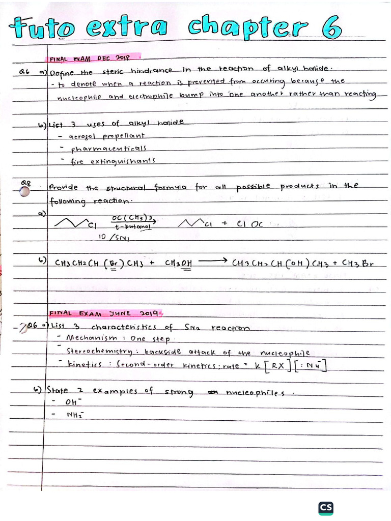 CHM258 Tutorial Extra Chapter 6 Answer | PDF