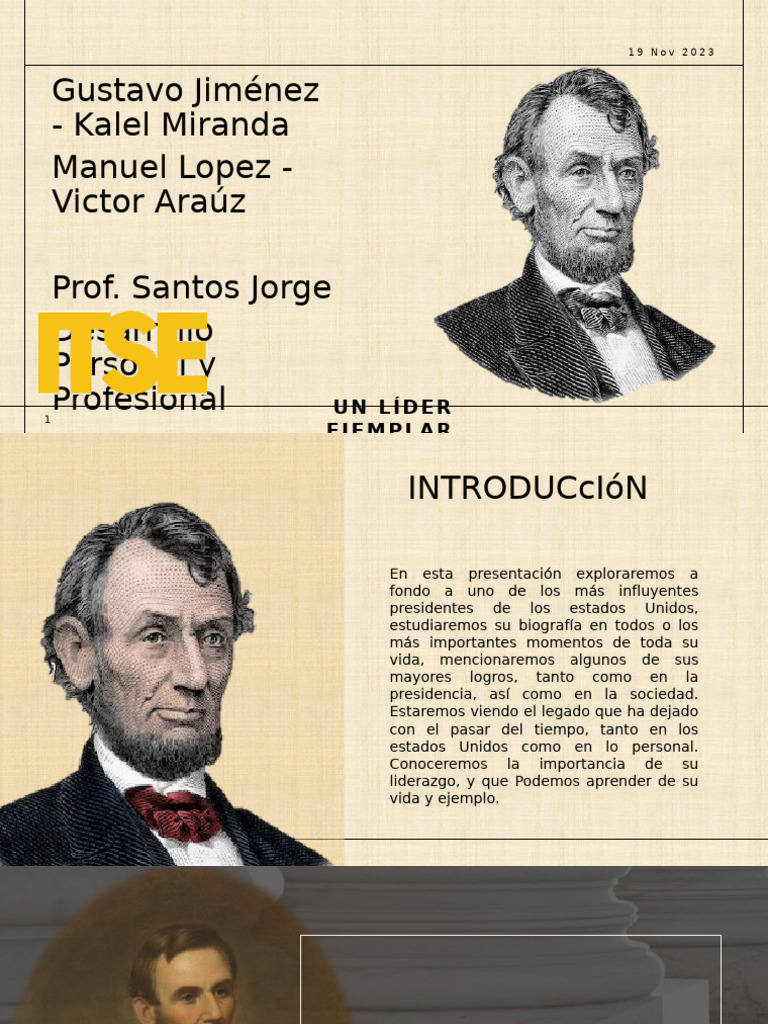 Abraham Lincoln 1 | PDF | Abraham Lincoln | Unión (guerra civil americana)