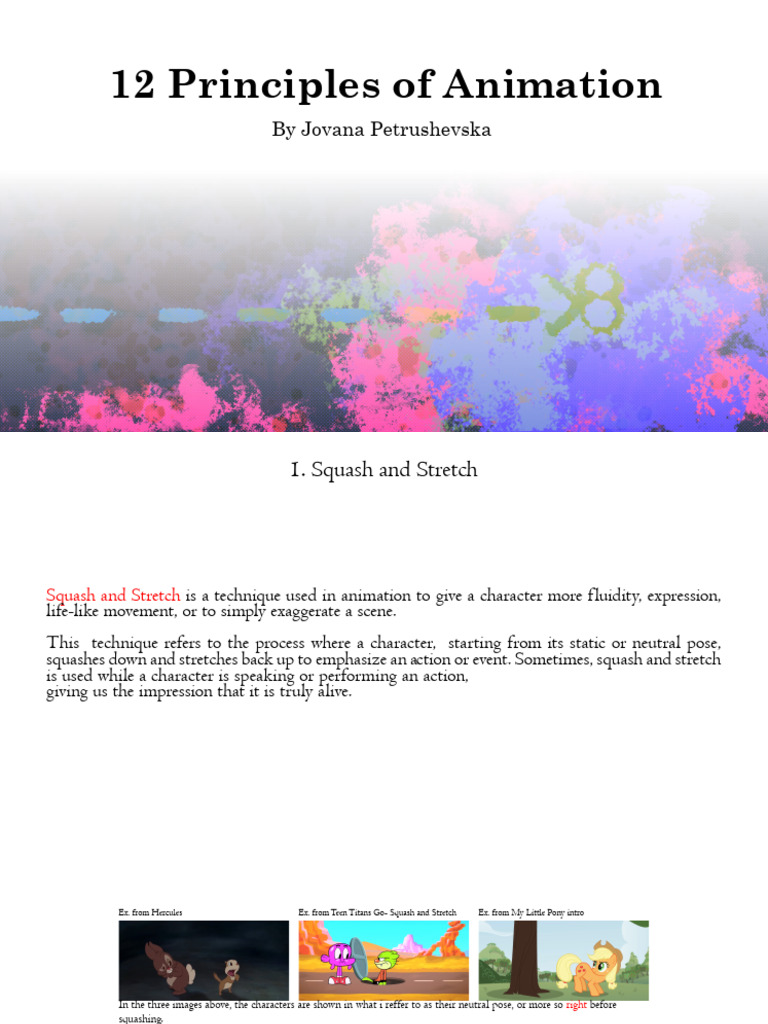 Principles of Animation | PDF | Animation