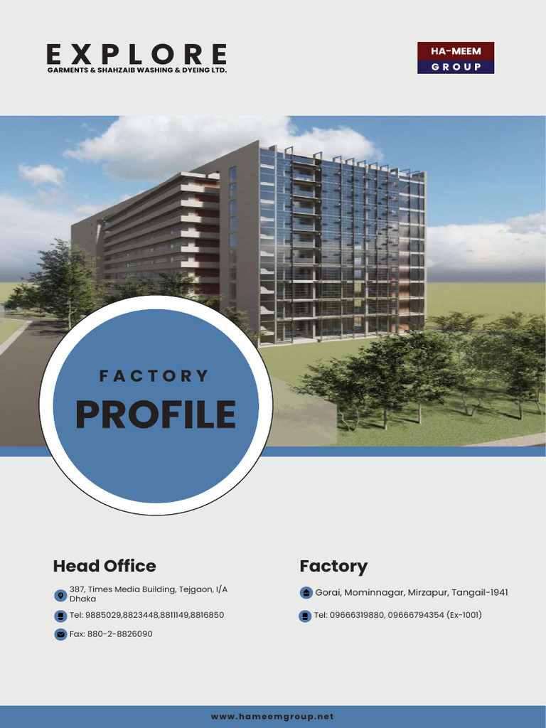 Explore Garments Factory Profile | PDF | Dyeing | Child Care