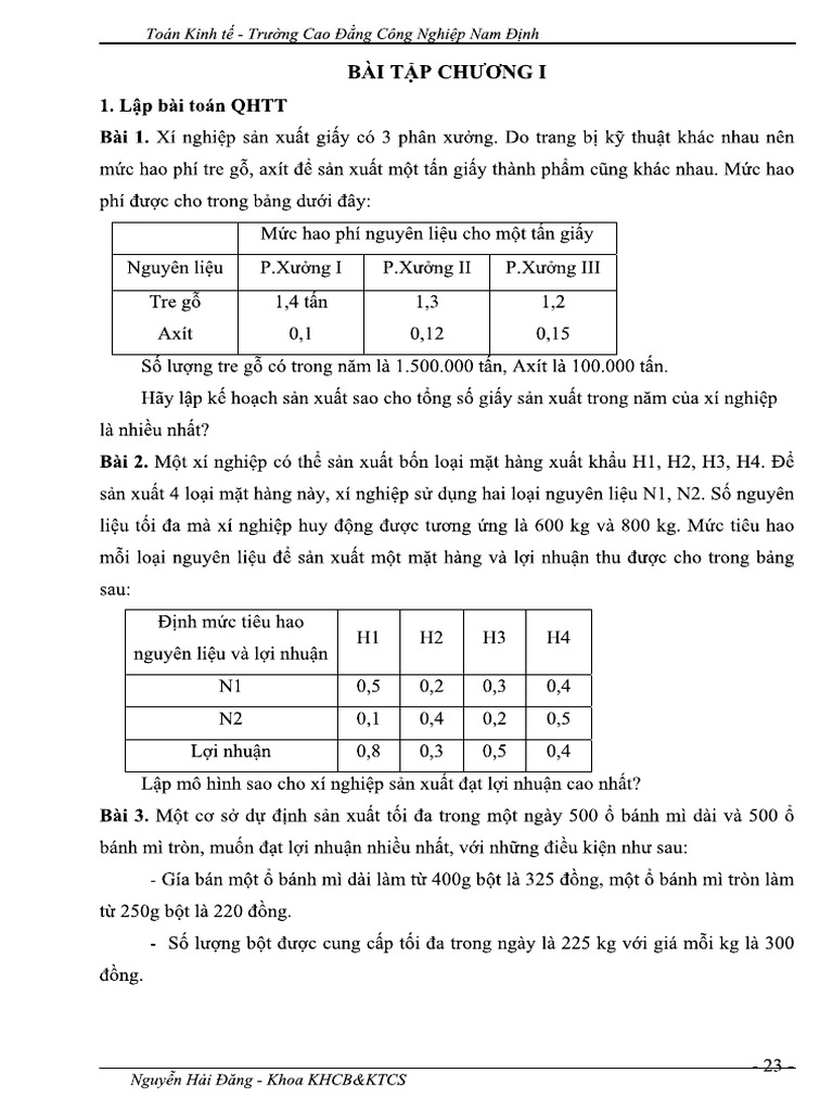 BT Chuong 1-Phan 2 | PDF