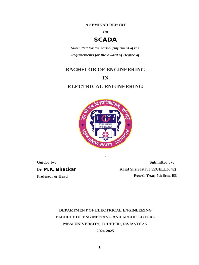 Final Report Submit | PDF | Programmable Logic Controller | Scada