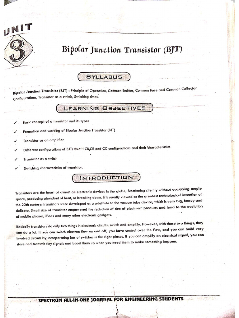 edc unit 3 spectrum | PDF