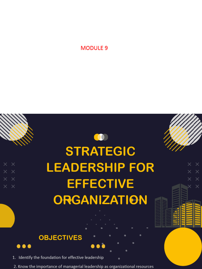 MODULE 7 | PDF | Leadership | Organizational Culture