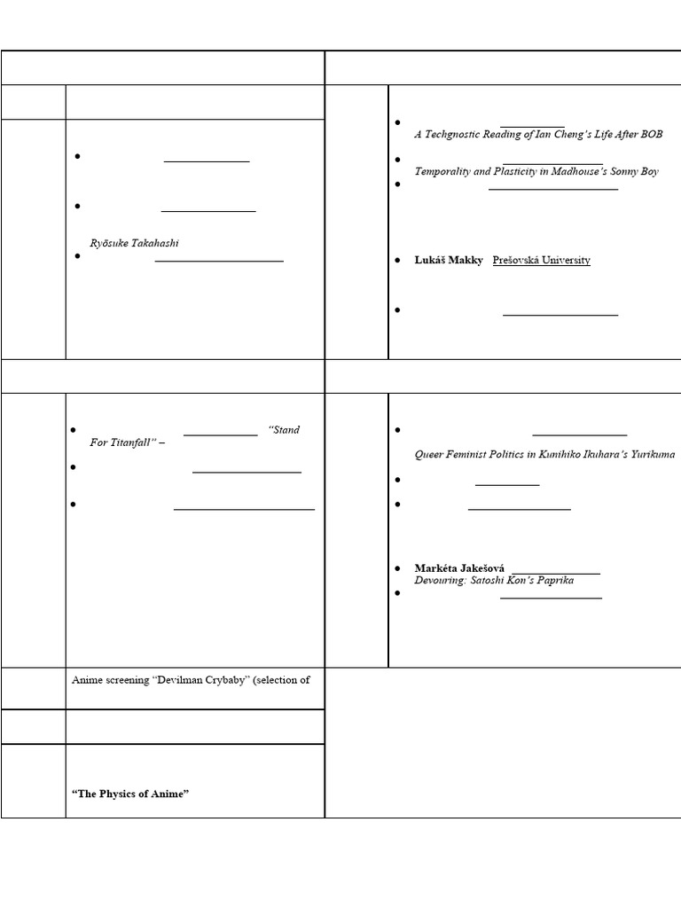 Anime Philosophy Lab 2025 | PDF | Animation | Anime And Manga