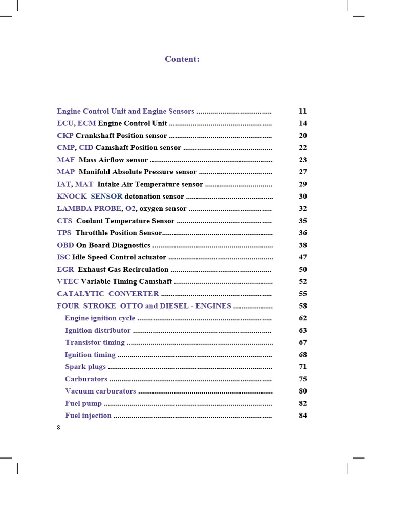 Automobile Electronics & 4 Stroke Engines - Marin-8-12 | PDF | Internal ...