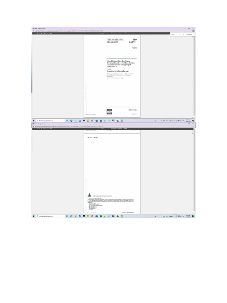Salmonella Iso 6579 | PDF