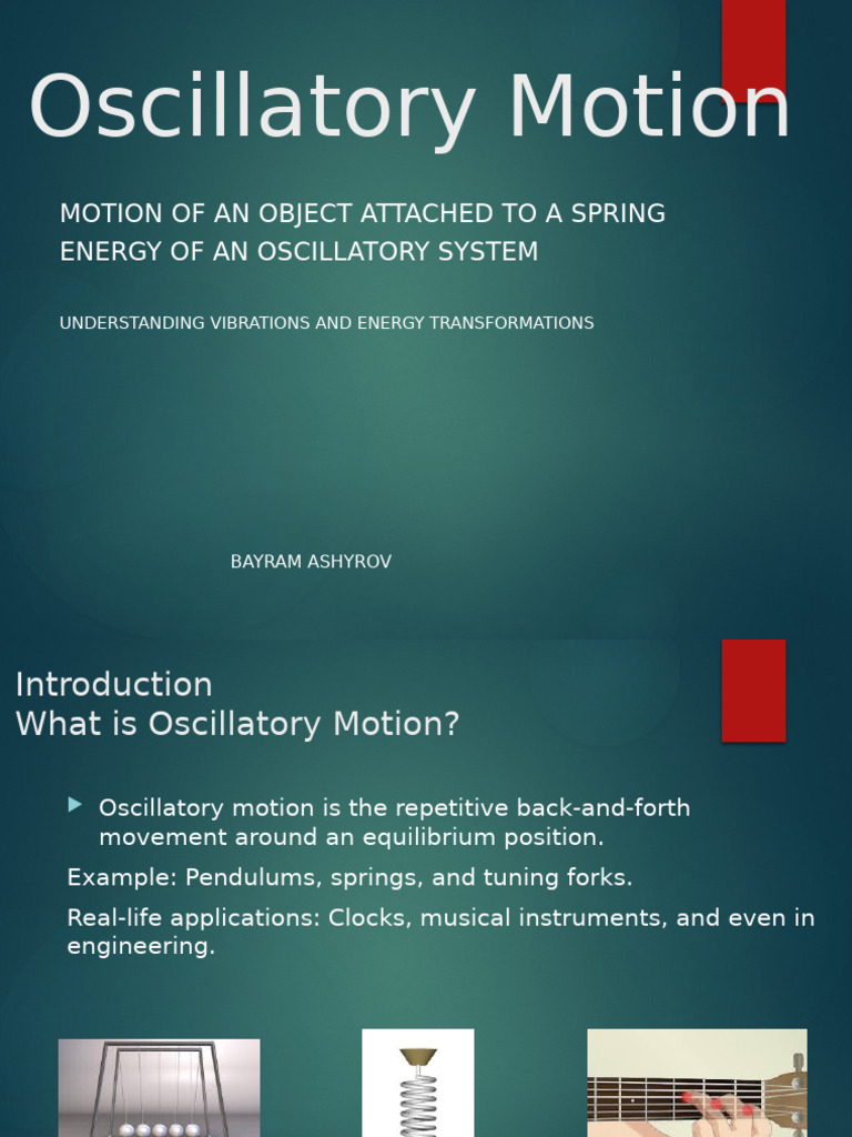 HiBook oscillatory motion ppt | PDF | Oscillation | Damping
