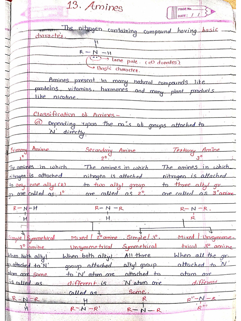 Chp 13 Amines (1) | PDF