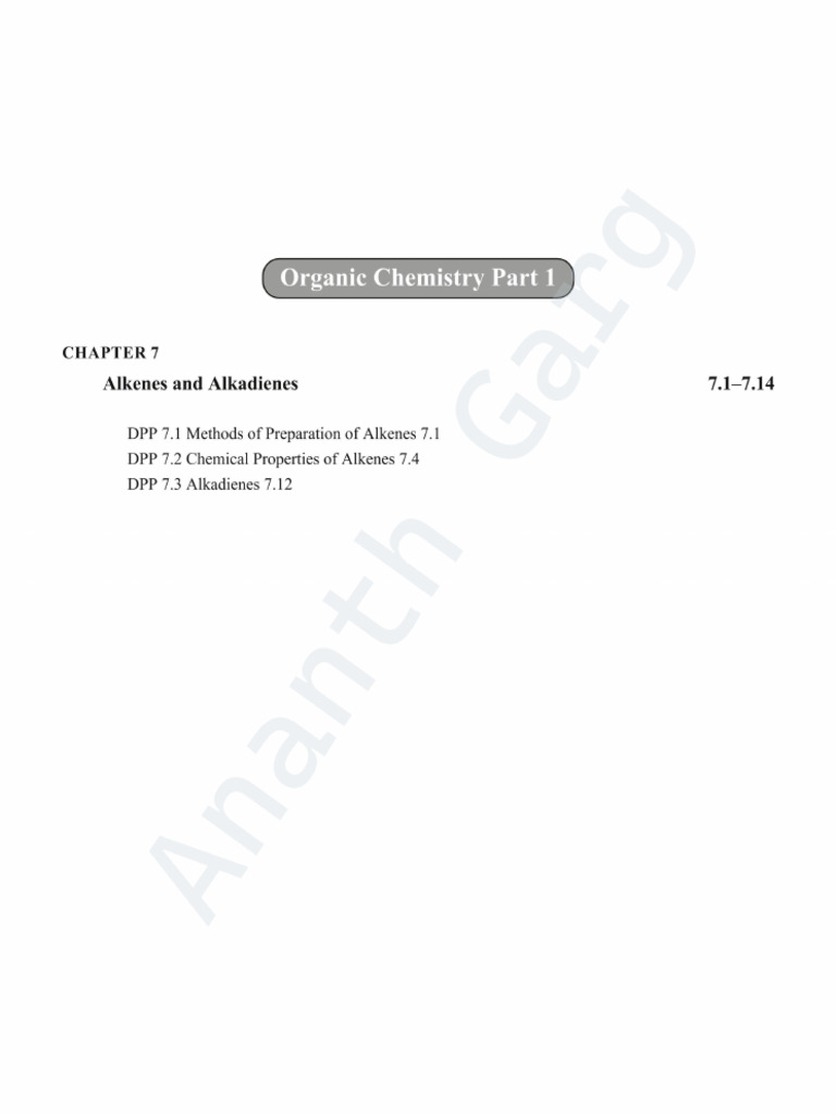 Alkenes and Alkadienes DPP | PDF