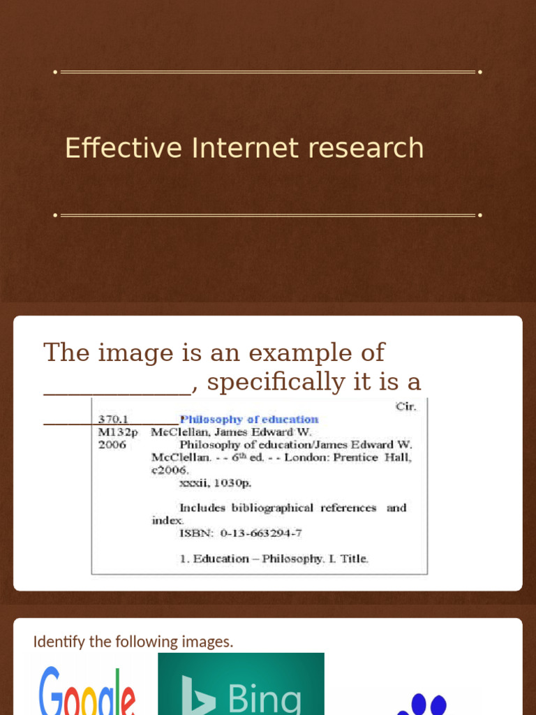 Effective Internet Research | PDF | World Wide Web | Internet & Web