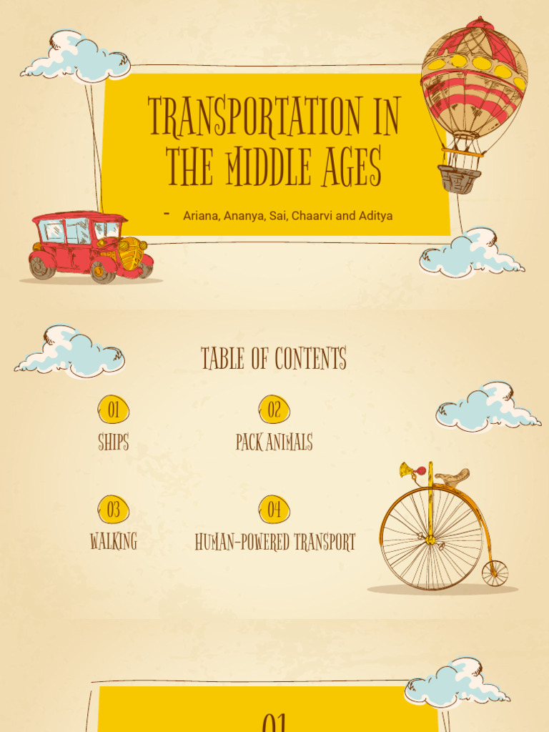Medieval Transportation Methods Explained | PDF | Transport | Carriage