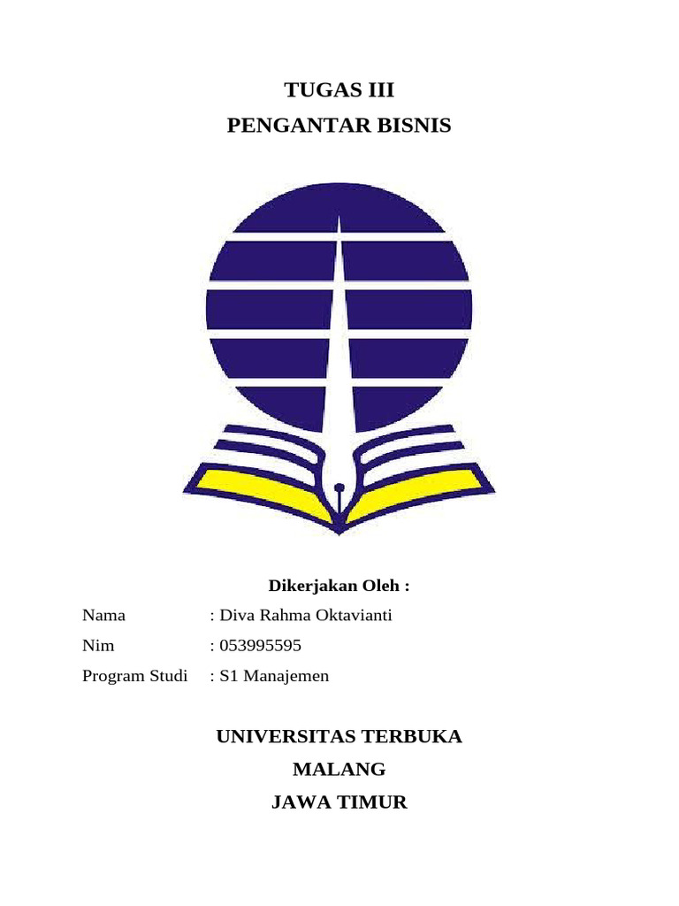 Tugas Iii Pengantar Bisnis | PDF
