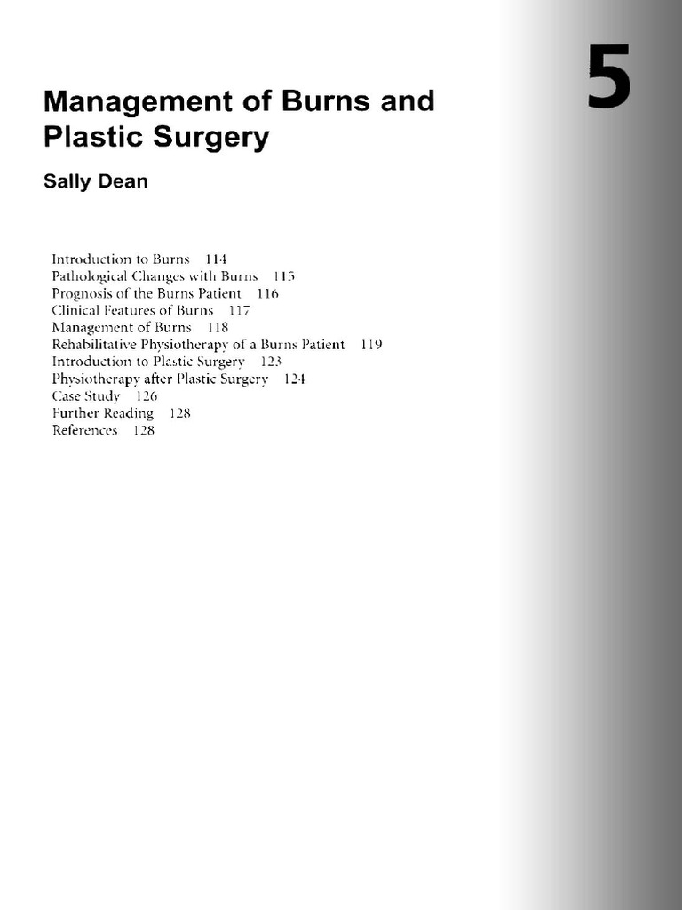 Burns From Tidy's Physiotherapy | PDF | Burn | Anatomical Terms Of Motion