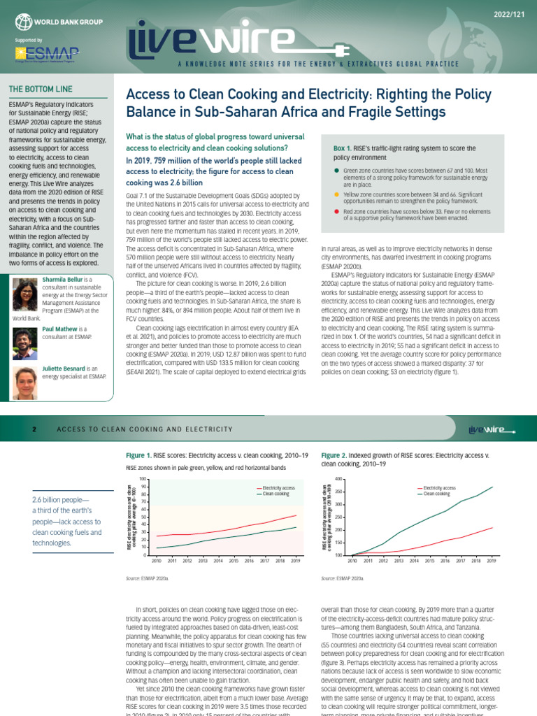 Acesso A Energia Na SADC | PDF | Africa | Sustainable Energy