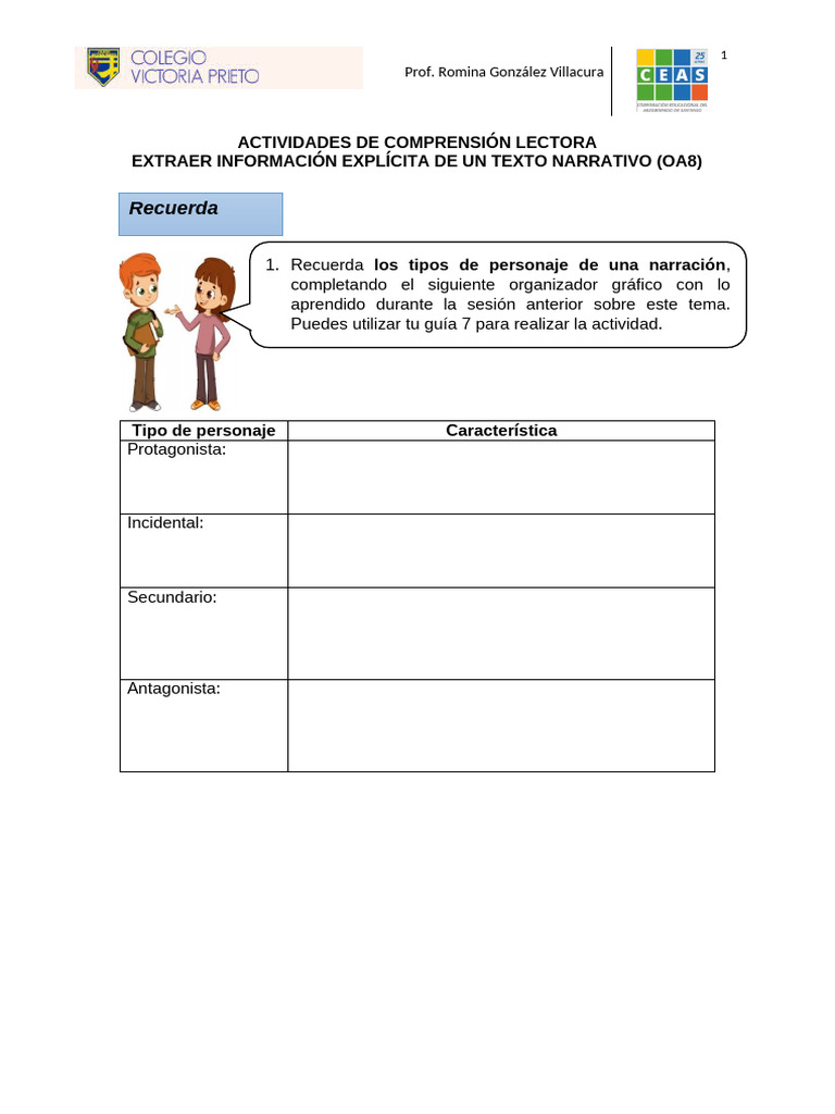 GUÍA 7 - Información Explícita | PDF