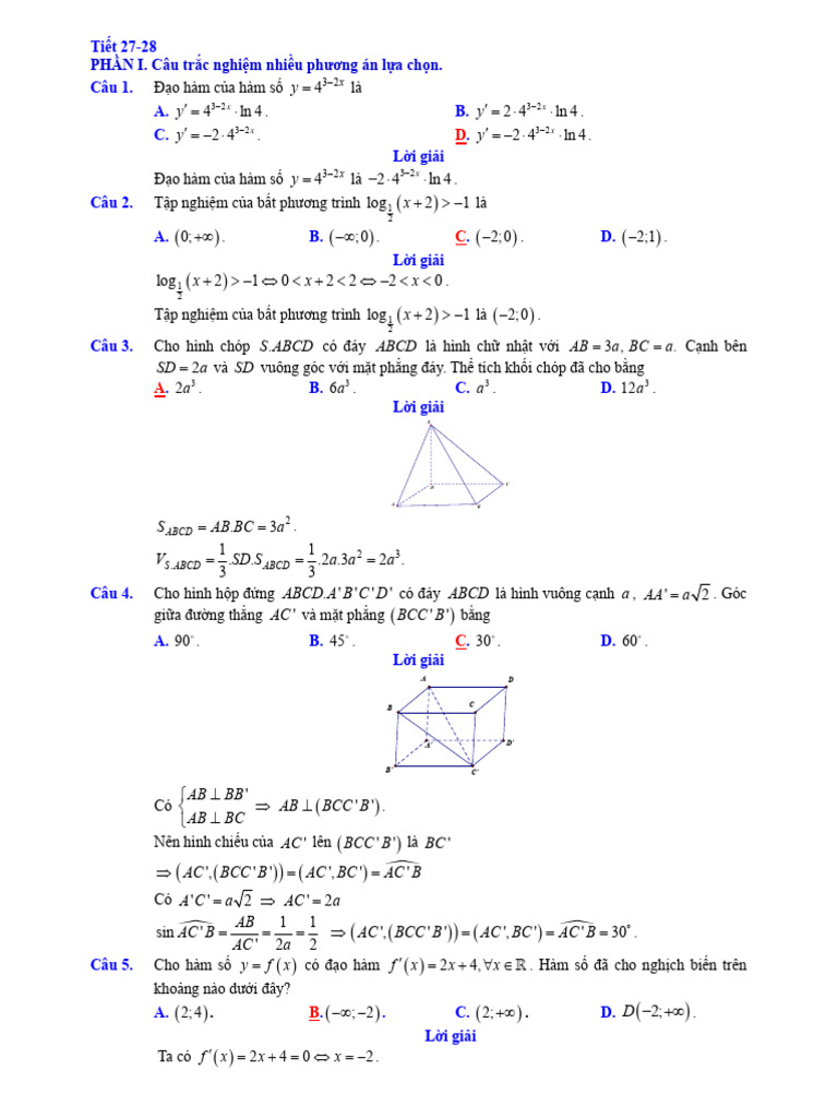 Dap-an-tiet-27-30 | PDF
