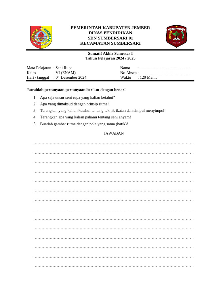 Sas 1 Seni Rupa | PDF