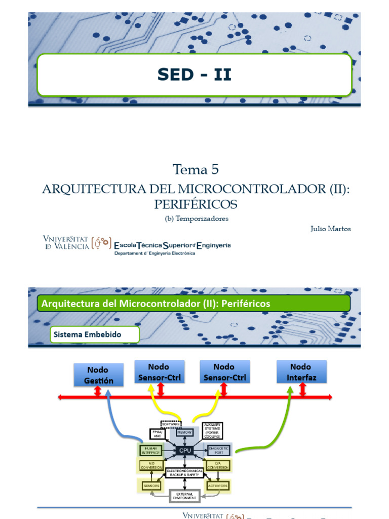 Tema5b-18-SEDII | PDF | Microcontrolador | Ingeniería Informática