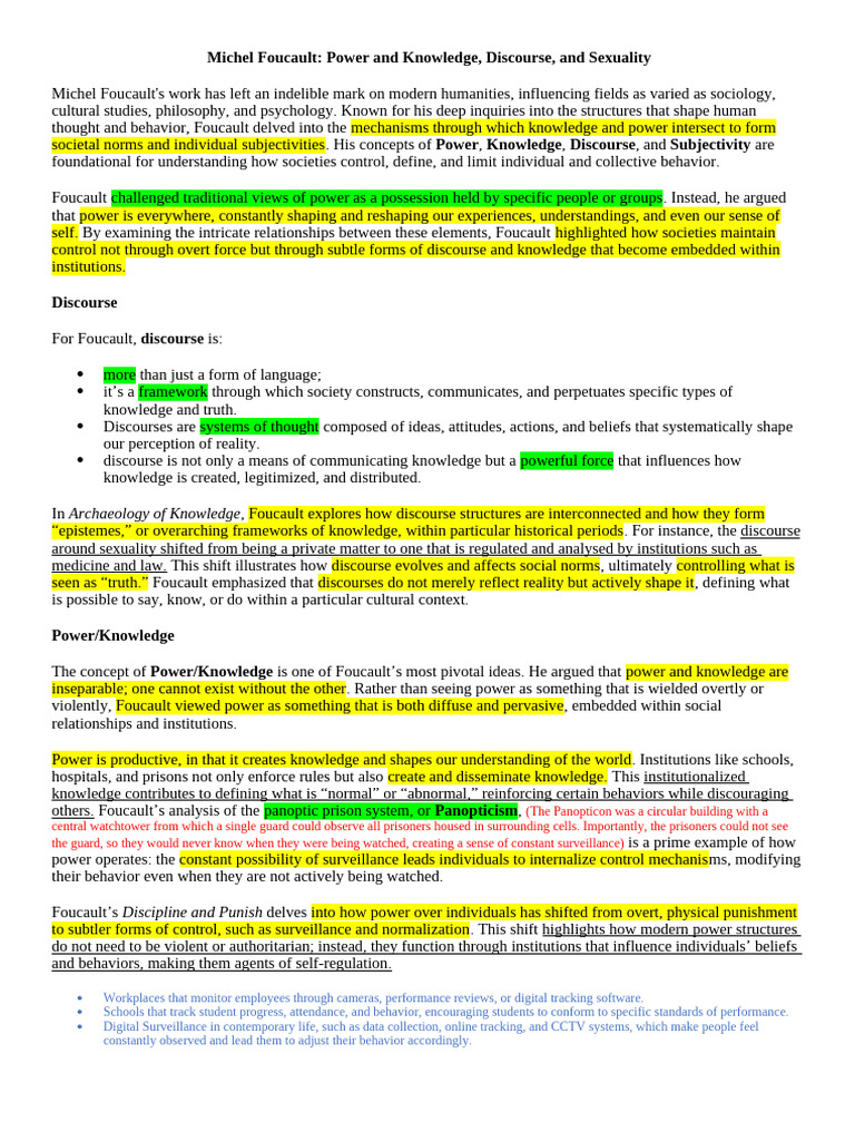 FOUCAULT | PDF | Discourse | Michel Foucault