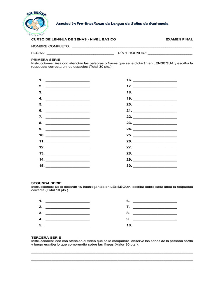 Examen Final - Básico 2023 | PDF