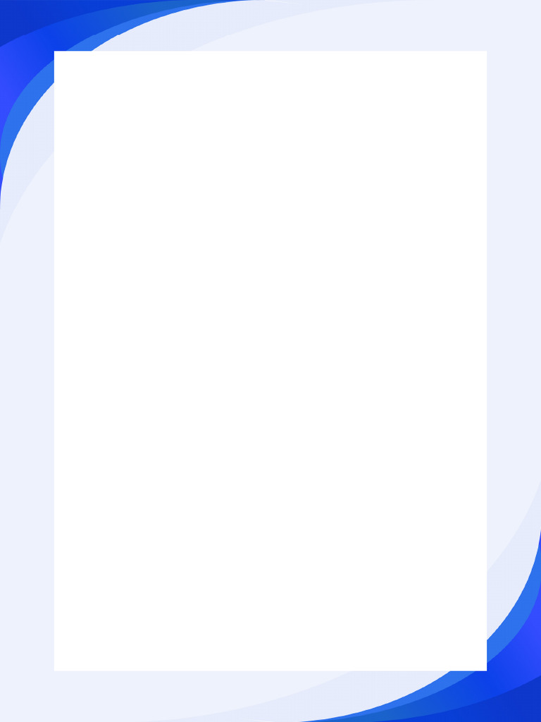 Blue and White Geometric Page Border Doubled Sided Poster | PDF