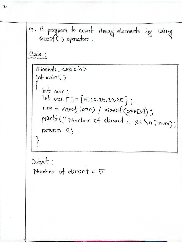 CSE - lab- Arrays | PDF