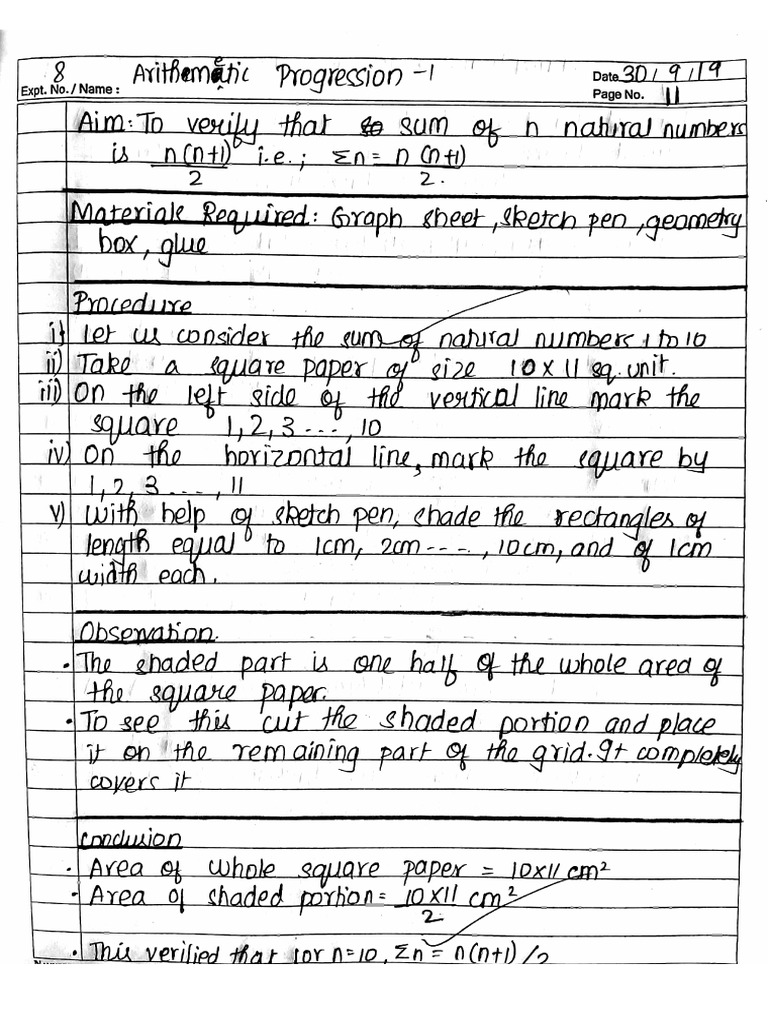 Maths Lab Activity - 8 | PDF