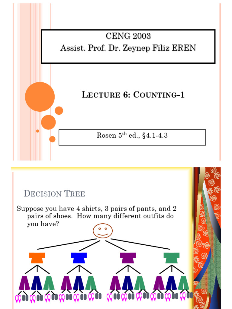 Lec 06 Counting1 | PDF | Mathematical Concepts | Combinatorics