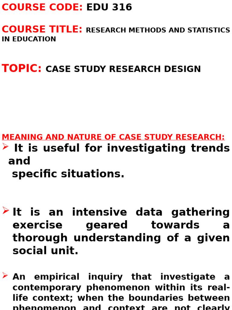 Case Study Research | PDF | Case Study | Information