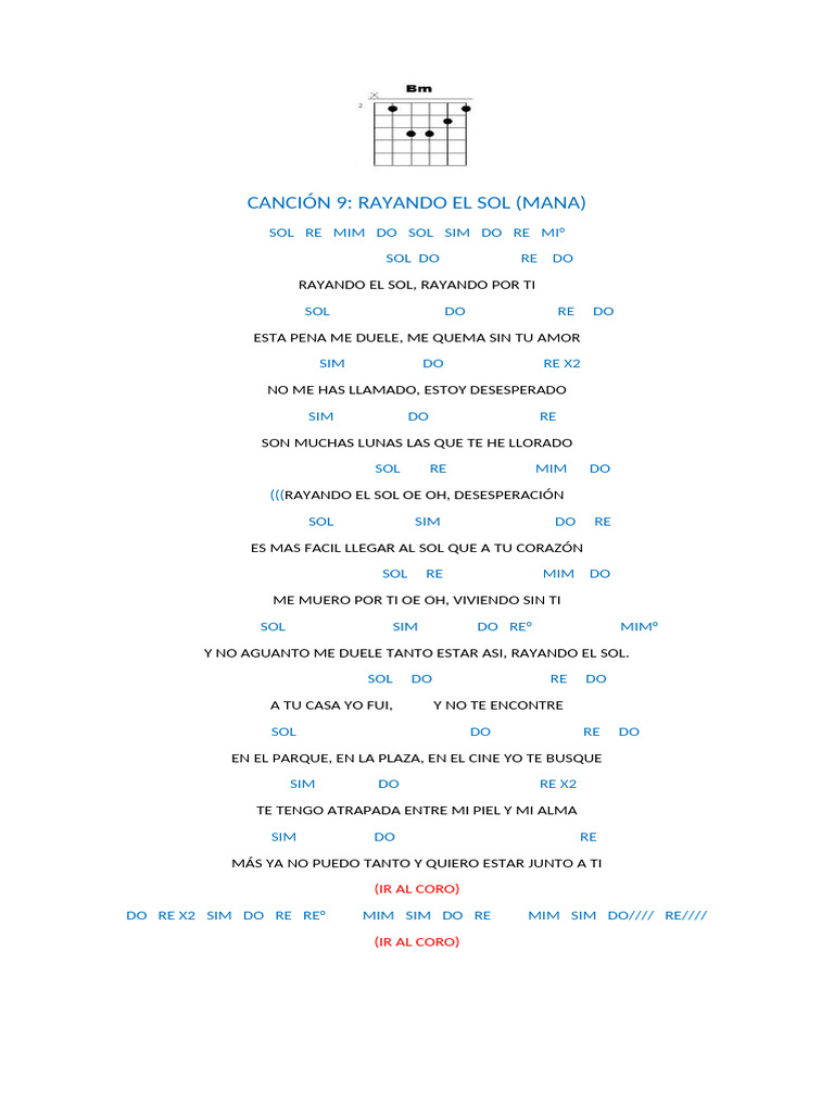 9 - Rayando El Sol | PDF