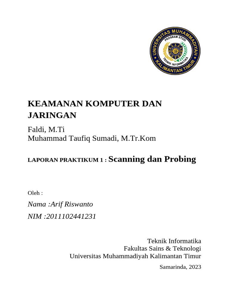 01-Laporan_praktikum_scanning_dan_probing | PDF