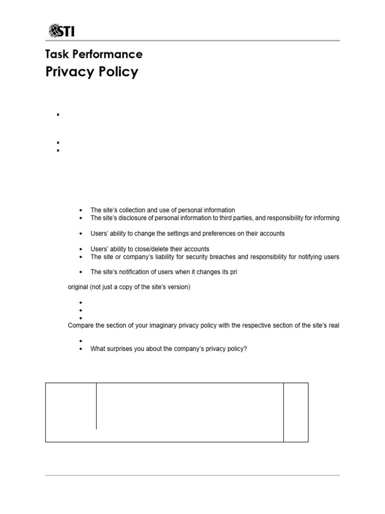 06_Task_Performance_1 | PDF | Privacy | Information