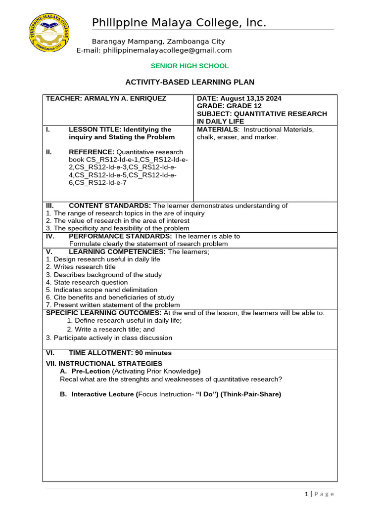 AUGUST 13 RESEARCH | PDF | Learning | Behavior Modification