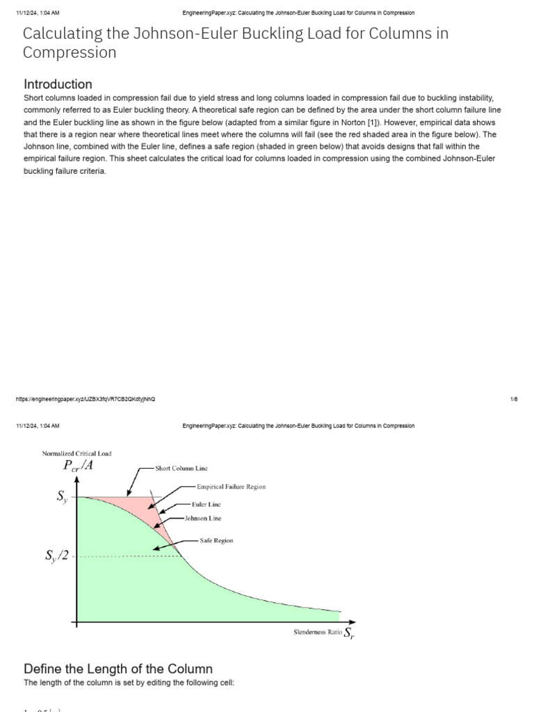Bucklingload | PDF | Buckling | Structural Engineering