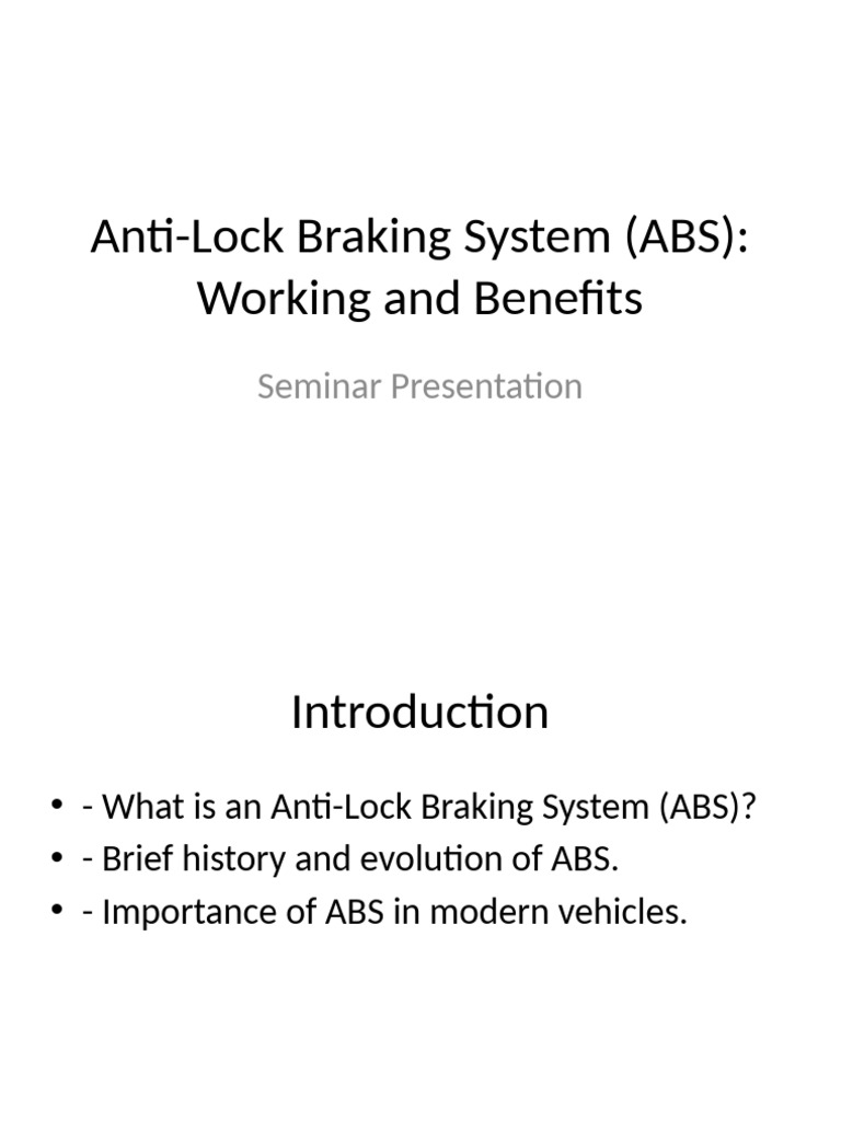ABS Seminar: Working & Benefits | PDF