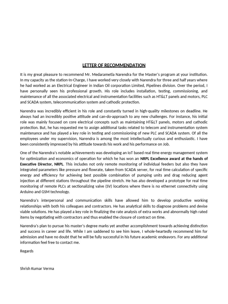 LOR_from_SK Verma Sir | PDF | Programmable Logic Controller | Scada