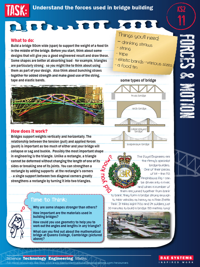 Bridge challenge | PDF | Bridge | Triangle