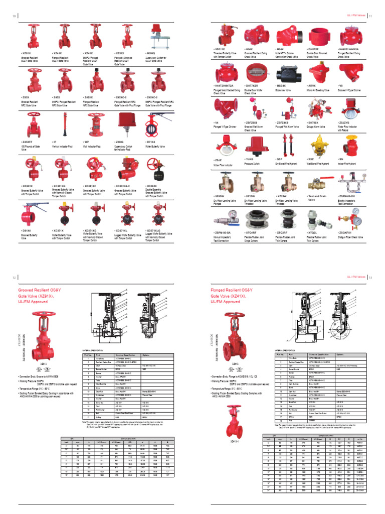 All Fire Valves & Components | PDF | Valve | Plumbing
