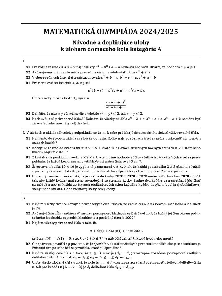 Mo 74 A Domace Navodne Ulohy | PDF