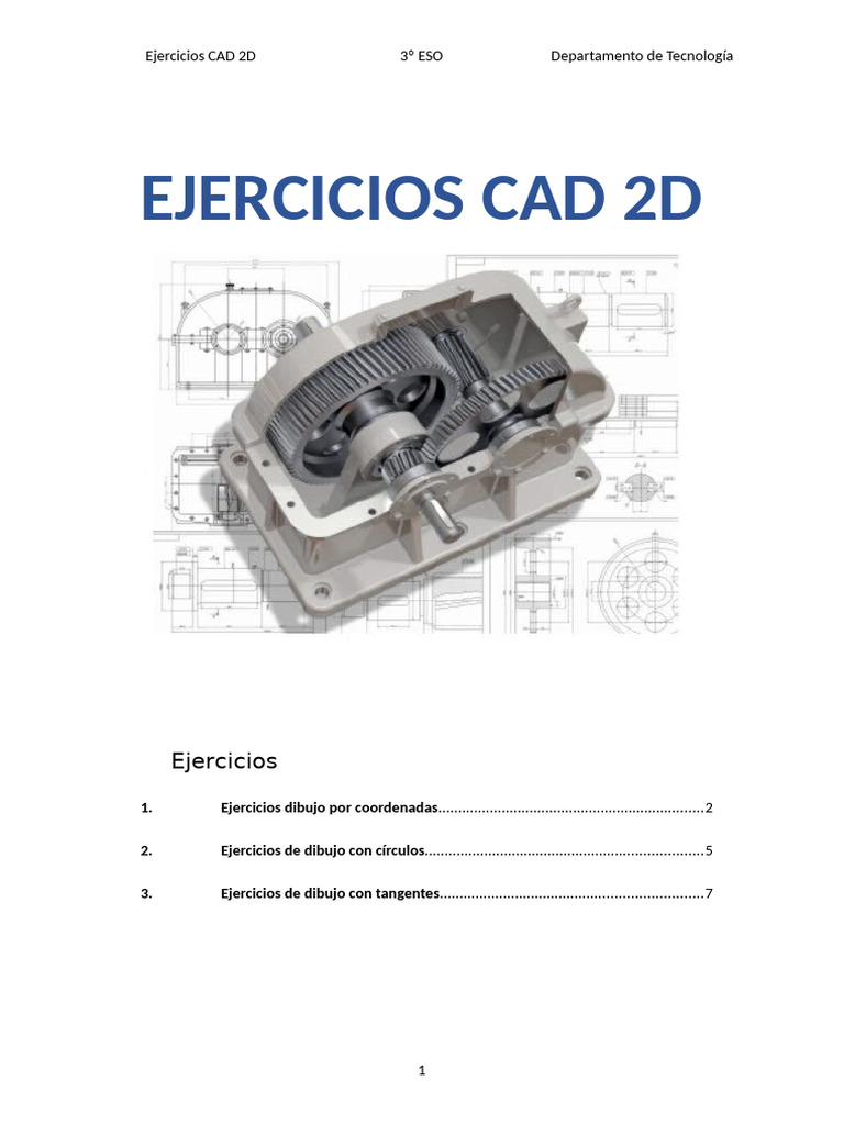 EJERCICIOS CAD 2D tecno 12 18 | PDF