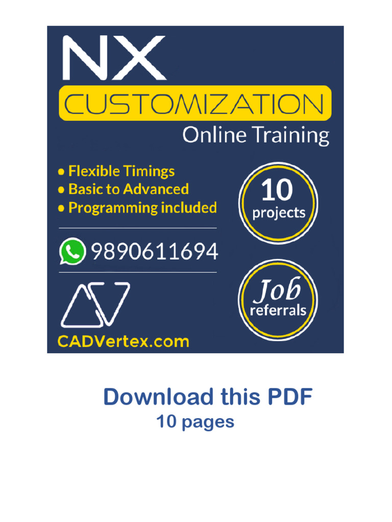 Nxopen Programming Cadvertex Pdf Computer File Method Computer